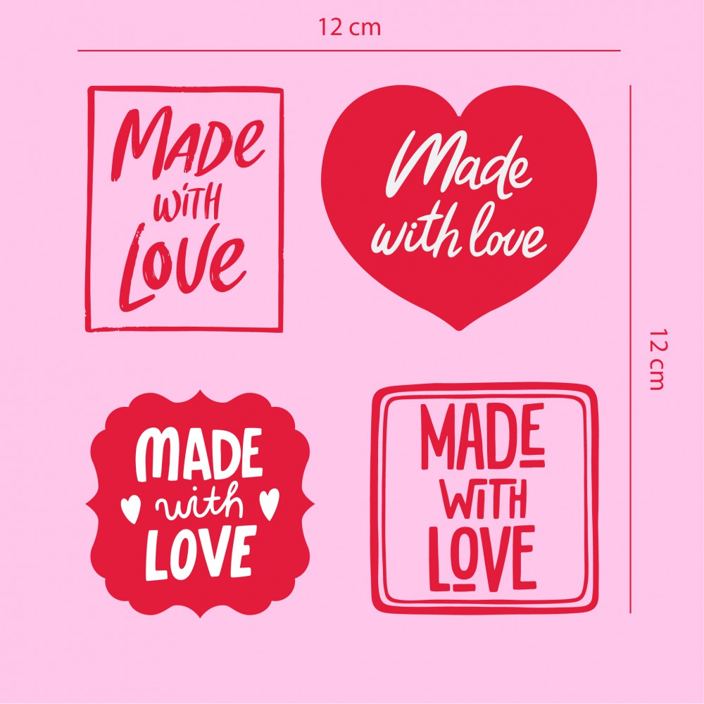 Made With Love Sticker